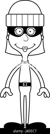 A cartoon thief woman smiling Stock Vector Image & Art - Alamy