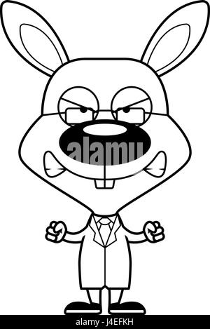 A cartoon scientist bunny looking angry Stock Vector Image & Art - Alamy