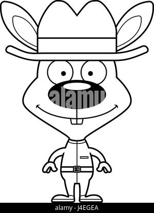 A cartoon cowboy bunny smiling Stock Vector Image & Art - Alamy