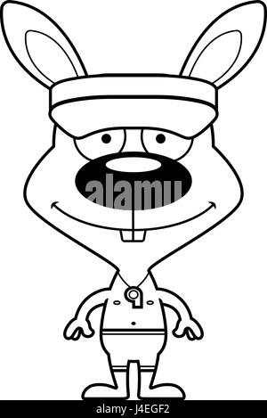 A cartoon lifeguard bunny smiling Stock Vector Image & Art - Alamy