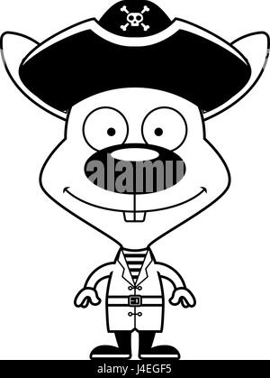 A cartoon pirate bunny smiling Stock Vector Image & Art - Alamy