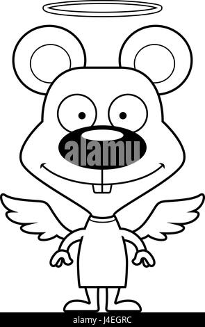 A cartoon angel mouse smiling Stock Vector Image & Art - Alamy