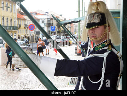 Portrait of a Portuguese National Republican Guard soldier at the ...