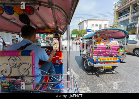 tuk tuk ride Bangkok Thailand South East Asia Stock Photo - Alamy