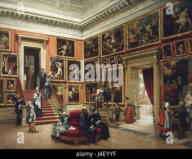 'In der Dresdner Galerie 1881' by Karl Louis Preusser portrays a scene ...