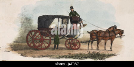 Horse-drawn carriage early 19th century Stock Photo - Alamy
