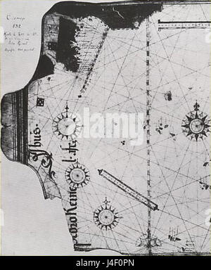 Pedro Reinel map, west Stock Photo - Alamy