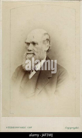 A photograph of Charles Darwin, taken by Ernest Edwards around 1866 ...