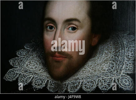 Cobbe portrait of Shakespeare (2 Stock Photo - Alamy
