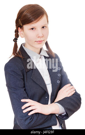 Calm and relaxed teen high school student isolated Stock Photo - Alamy