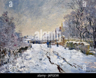 Claude Monet Snow at Argenteuil Stock Photo - Alamy