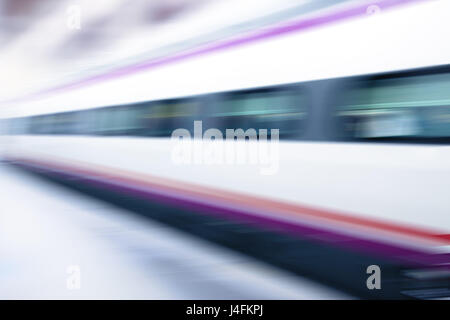 background of the high-speed train with motion blur outdoor Stock Photo ...