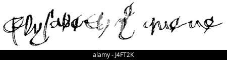 The signature of Queen Elizabeth I of England Stock Photo - Alamy