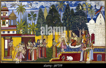 Sita at ashokavana Stock Photo - Alamy