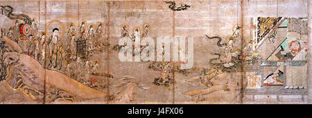 The Taima Mandala is a traditional Japanese artwork depicting the ...