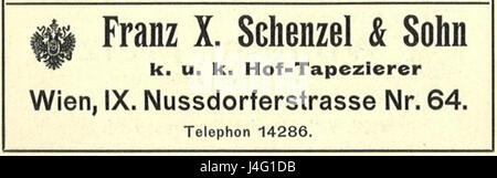 Schenzel-Sohn Hoflieferant 1906 Stock Photo - Alamy