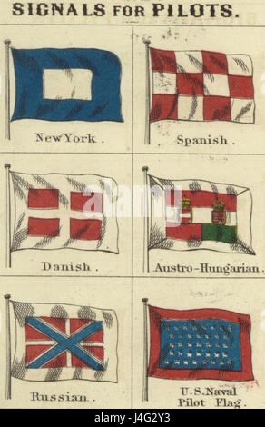 Signals for Pilots. Johnson's new chart of national emblems, 1868.A ...