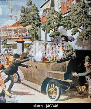 World War I. Sarajevo. Assassination of Archduke Franz Ferdinand. 1914 ...