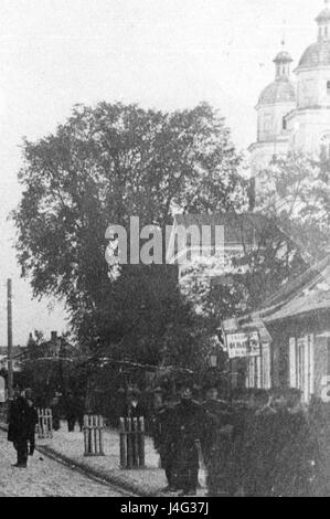 Saint Bartholomew church in Augustow before 1905 Stock Photo - Alamy