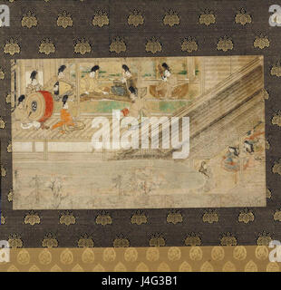 The *Sumiyoshi Monogatari Emaki* is a Japanese illustrated scroll ...