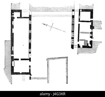The plan of St James' Priory in Bristol, England, showcases the ...