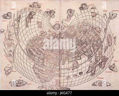 Early 1500s world map Stock Photo - Alamy