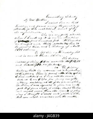 Steven Foster letter page 1 Stock Photo - Alamy