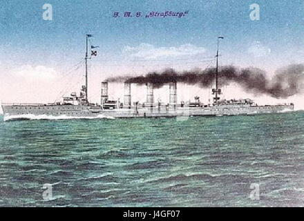 Imperial German Navy . SMS Strassburg was a light cruiser of the ...