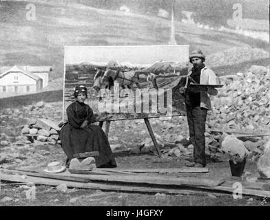 Segantini und Gattin Stock Photo - Alamy