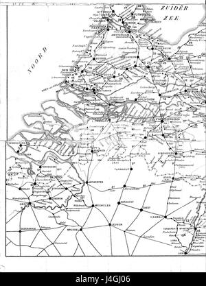 This historical railway map from 1904 depicts the railway network in a ...
