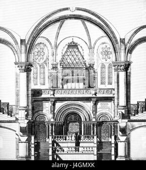The Synagogue on Herzog-Max-Strasse in Lenbachplatz, built in 1889 ...