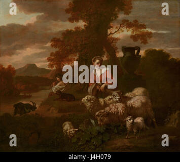 'Shepherdess and Shepherd with Sheep and Goats' is an artwork by Simon ...