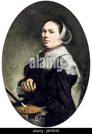 This self-portrait by Judith Leyster, painted around 1653, captures the ...