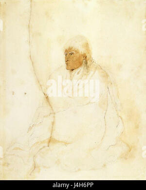 Te Rauparaha, pencil and watercolour by John Alexander Gilfillan, 1842 ...