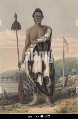 Te Puni Maori Chief Stock Photo - Alamy
