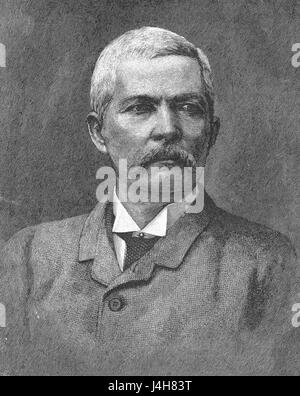 Henry Morton Stanley and David Livingstone in Africa, 19th century ...