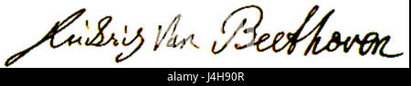 Signature Van Beethoven Stock Photo - Alamy