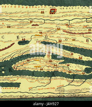 The 'Tabula Peutingeriana' is a Roman road map that provides a glimpse ...
