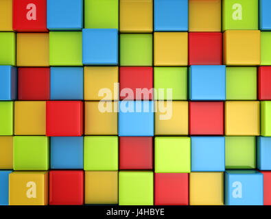 3d colored cubes background Stock Photo - Alamy