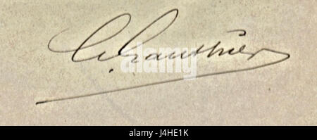 Signature de Gaston Gauthier Stock Photo - Alamy