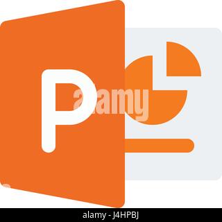 Microsoft Office PowerPoint logo icon Stock Vector Image & Art - Alamy