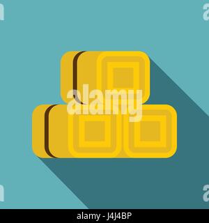 Hay bundles icon, flat style Stock Vector Image & Art - Alamy