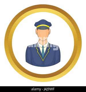 Train driver icon, cartoon style Stock Vector Art & Illustration ...