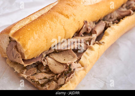 A Philadelphia style roast pork sandwich Stock Photo - Alamy