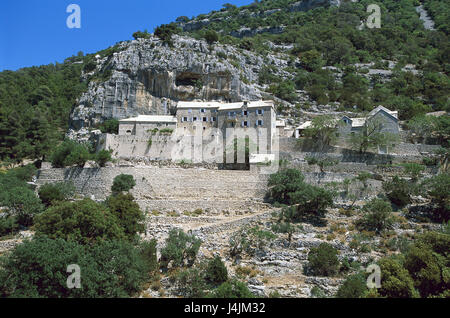 Croatia, Dalmatia, Brac island, Blaca Monastery Stock Photo - Alamy