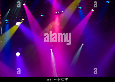 Colourful concert stage lights Stock Photo - Alamy