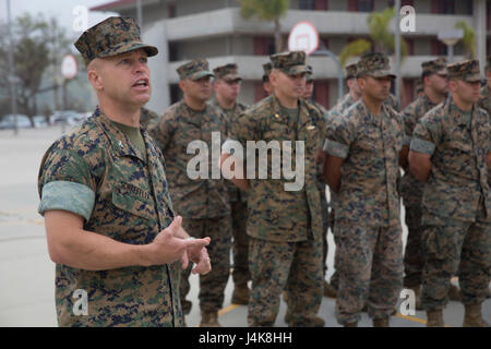 Marine Corps Col. George Schreffler, commanding officer, 5th Marine ...