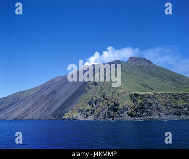 Lipari Coast & Volcano Stock Photo - Alamy