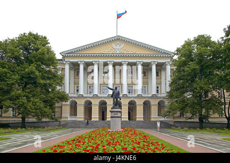 'Smolny Institute in St Petersburg. White (Assembly) Hall, a Cross ...