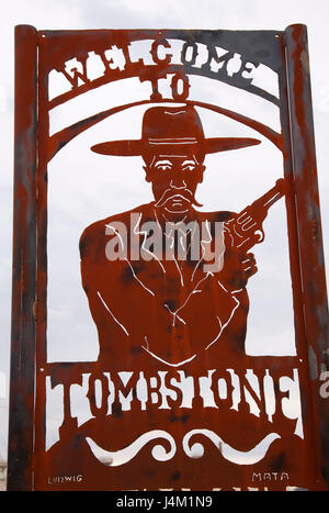 Welcome to Tombstone Stock Photo - Alamy